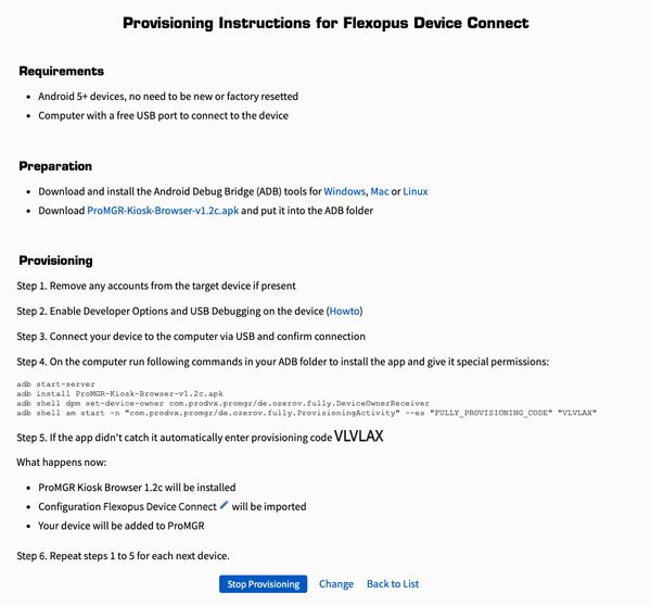 Using ProDVX devices
